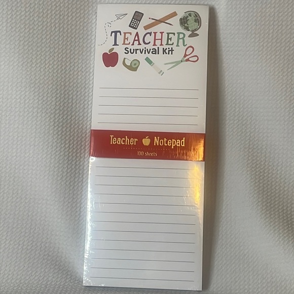 Office | Teacher Survival Kit Notepad | Poshmark